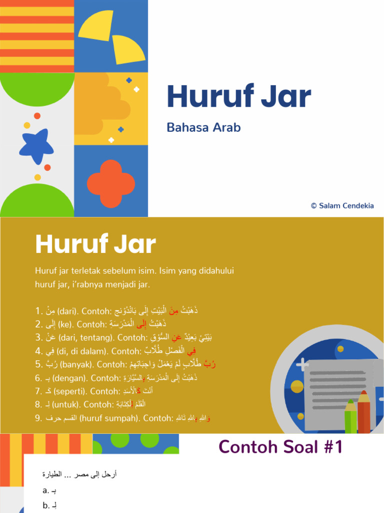 Panduan Lengkap Huruf Jar dalam Bahasa Arab | PDF