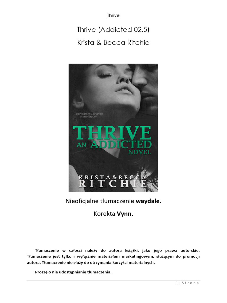 Krista Becca Ritchie - 2.5 THRIVE | PDF