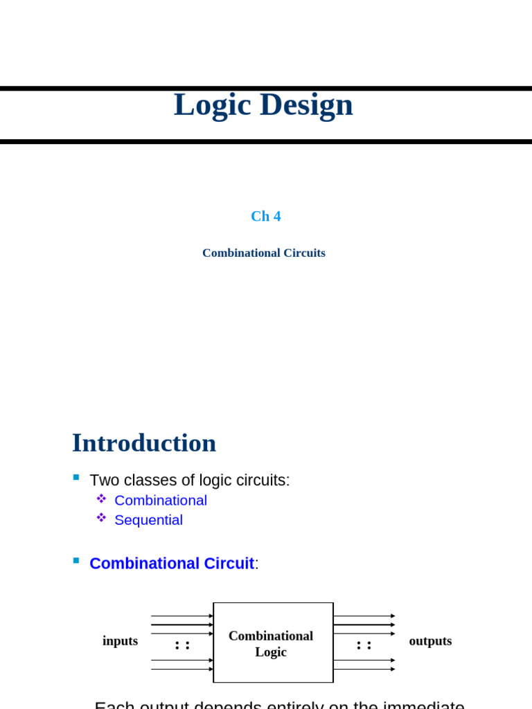 Ch04 (1)-1 | PDF | Integrated Circuit | Logic Gate