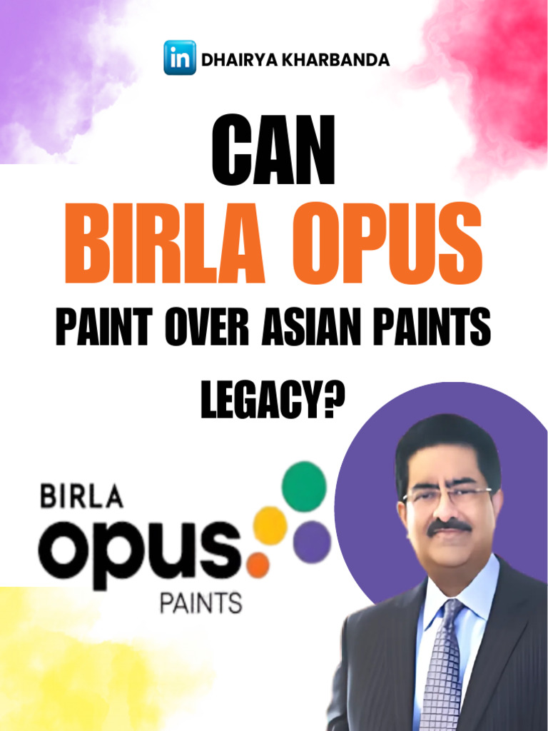 Can Birla Opus Paint Over Asian Paints Legacy | PDF | Financial ...