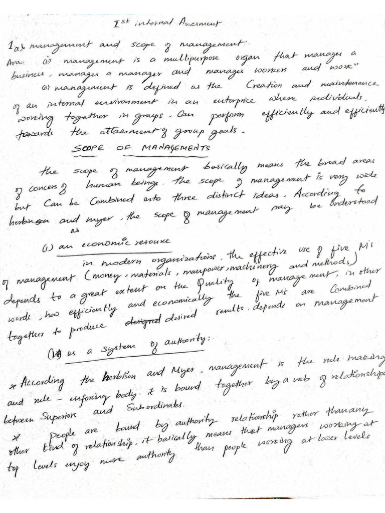 IME 1st Internals | PDF