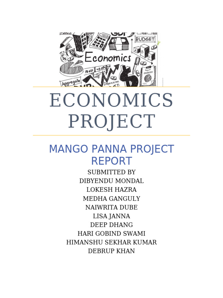 Mango Panna Project Economic Analysis | PDF