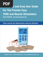Electrode Placement For Electric Stimulation Charts | PDF