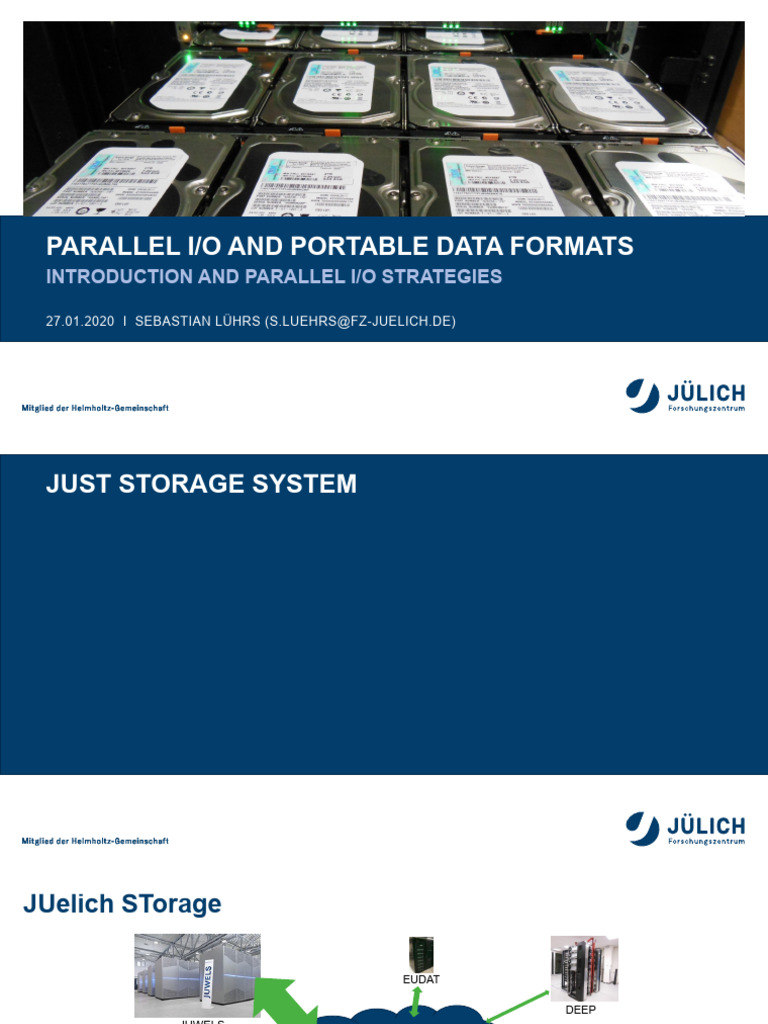 Parallel Io Intro Pdf Data Management Computer Engineering 