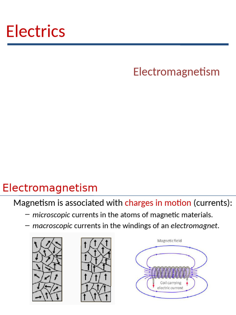 Understanding Electromagnetism Basics | PDF | Electromagnetic Induction ...
