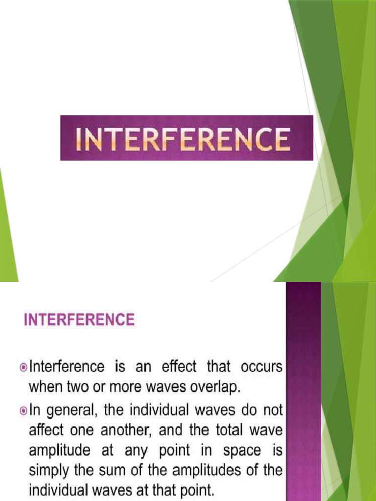 interference | PDF | Waves | Sound