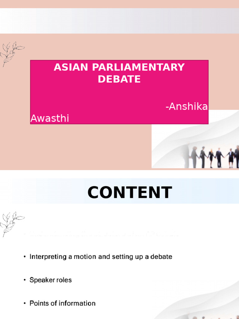 Asian Parliamentary Debates | PDF | Political Science
