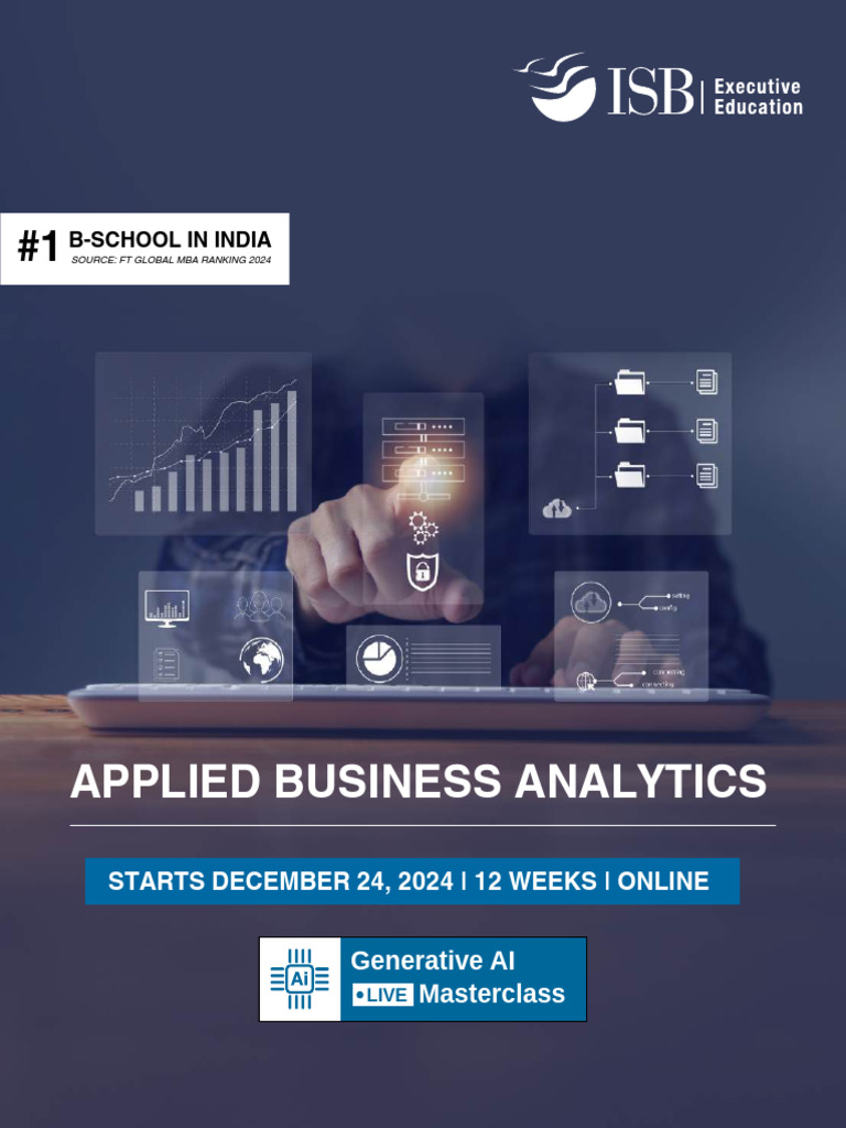 ISB ABA Batch 28 Brochure | PDF | Machine Learning | Statistics