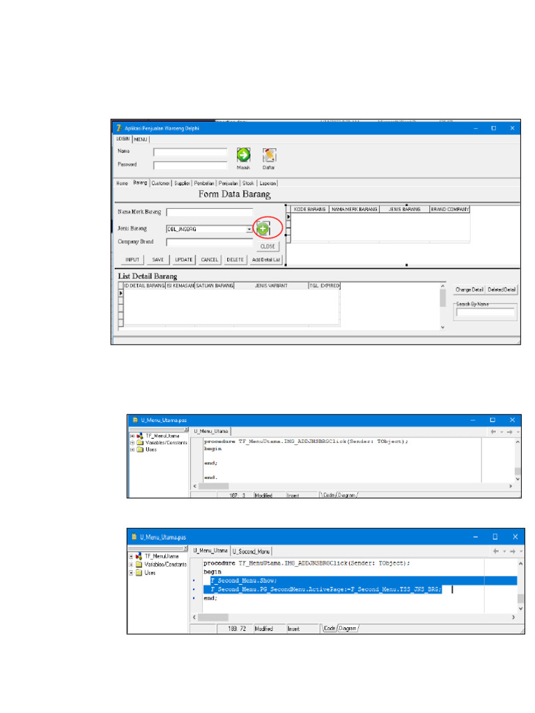 Panduan Source Code Master Data Barang | PDF