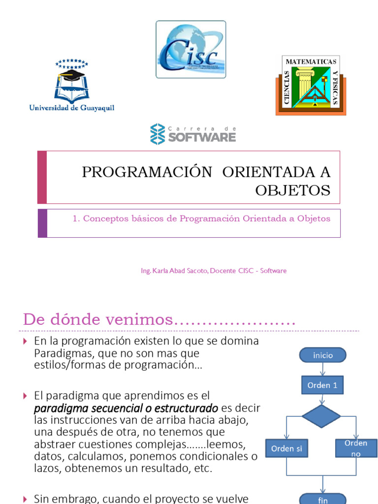 Conceptos Básicos de POO | PDF | Objeto (informática) | Programación orientada a objetos