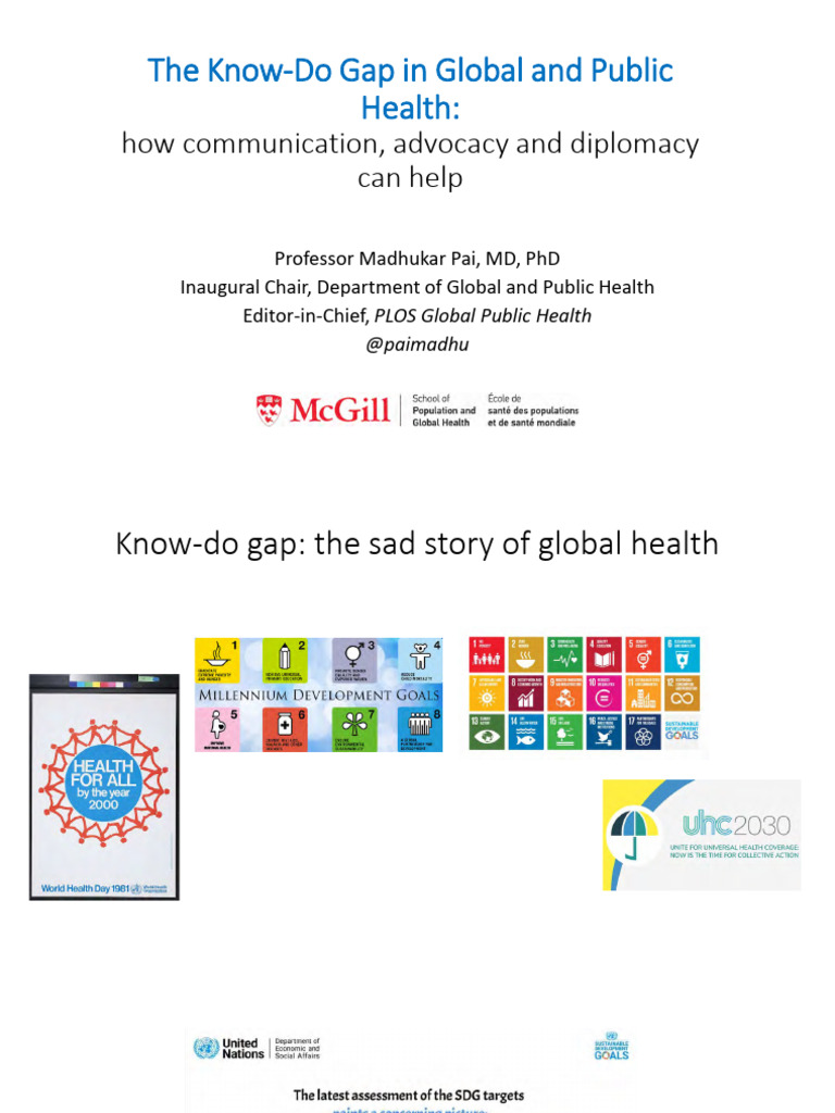 01.1 The Know Do Gap in Global and Public Health Red | PDF
