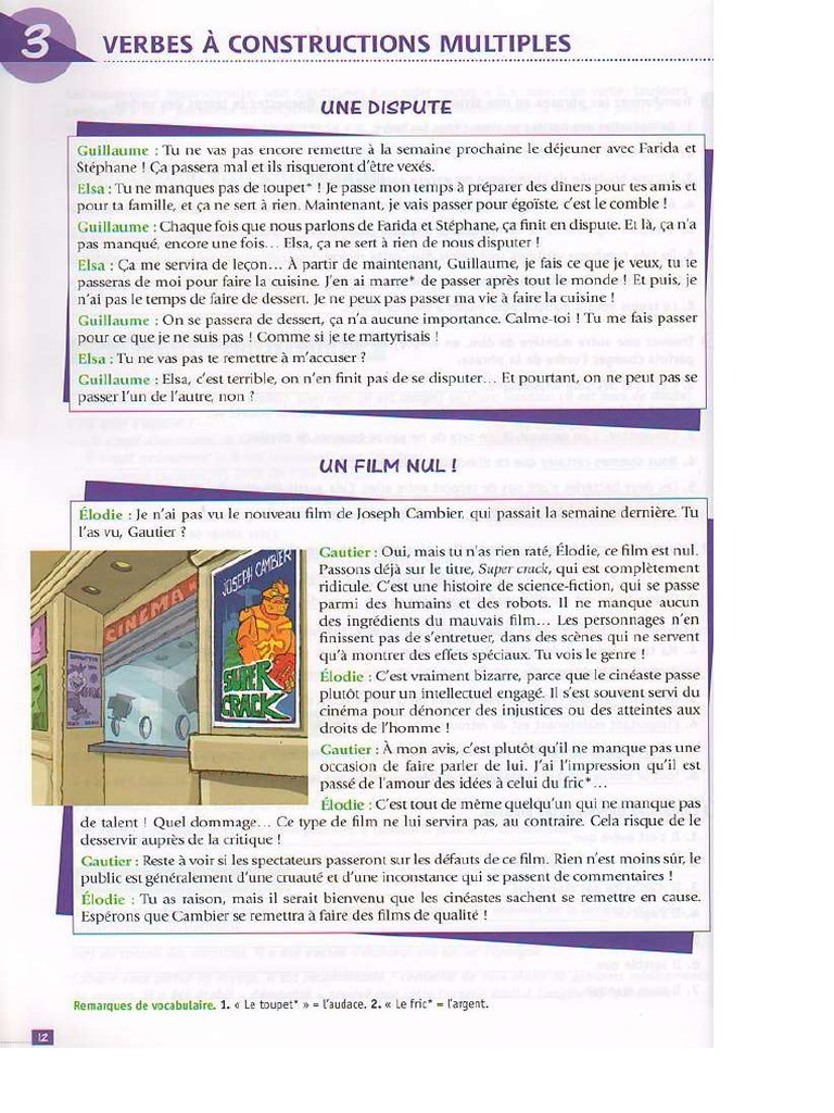 Verbes À Constructions Multiples | PDF