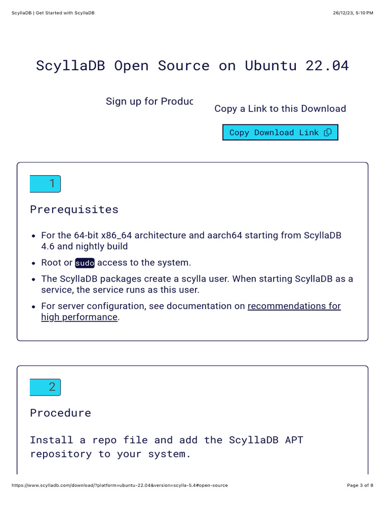 ScyllaDB - Get Started With ScyllaDB | PDF | Computer Architecture | Software