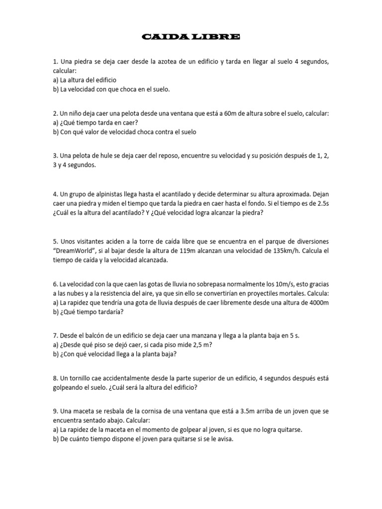 Caida Libre | PDF