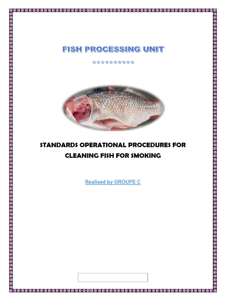SOP cleaning fish eng | PDF | First Aid | Food Safety