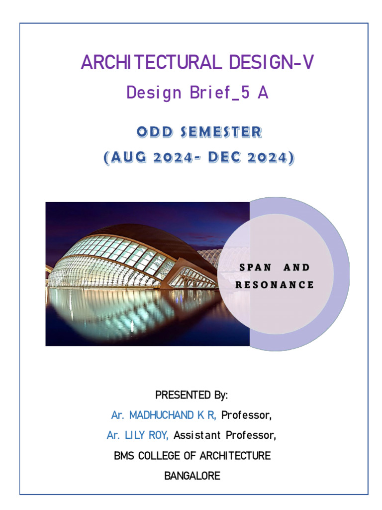 21ARC51 - Architectural Design Brief - V-A | PDF | Museum | System