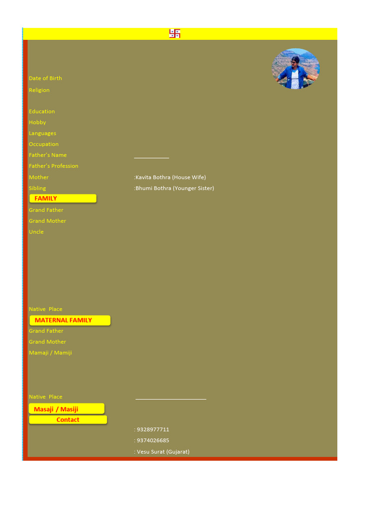 Aayush Bio Data 1.8.2024 Creat | PDF