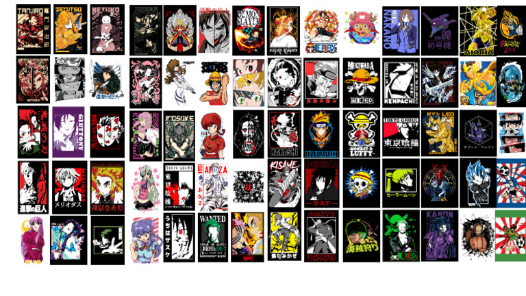 Pack 100 Vectores Anime | PDF
