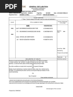 U.S. Customs Form: CBP Form 7507 - General Declaration Agriculture ...
