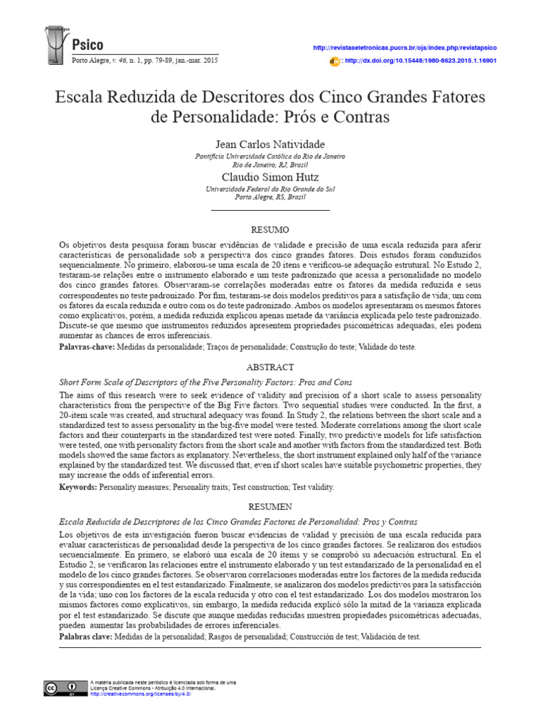 Admin,+Psi+v46n1+ +08+ +Final+Rp | PDF | Psicologia | Conceitos psicológicos