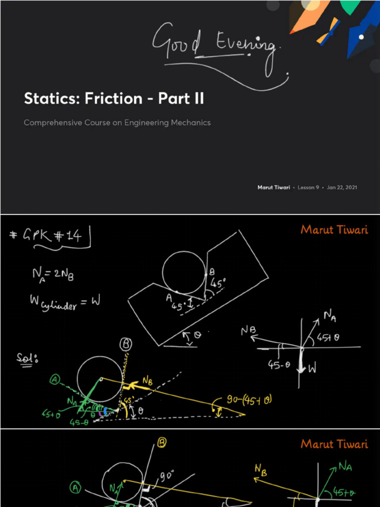 Statics Friction Part II With Anno | PDF