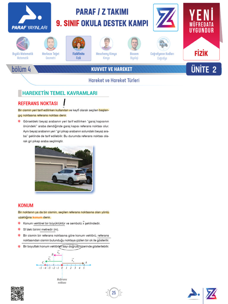 9.sinif Fizik Hareket Konu Anlatimi | PDF