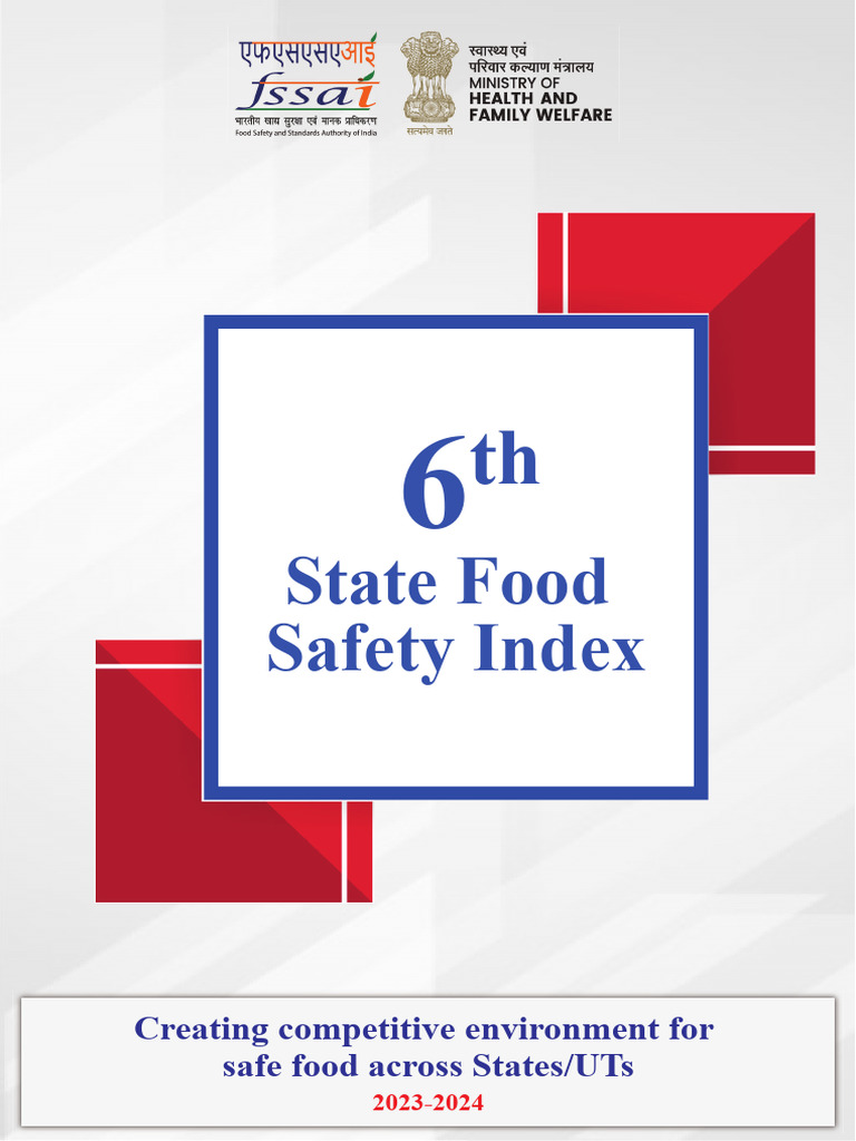 6th State Food Safety Report Brochure Released On 20th September 2024 ...