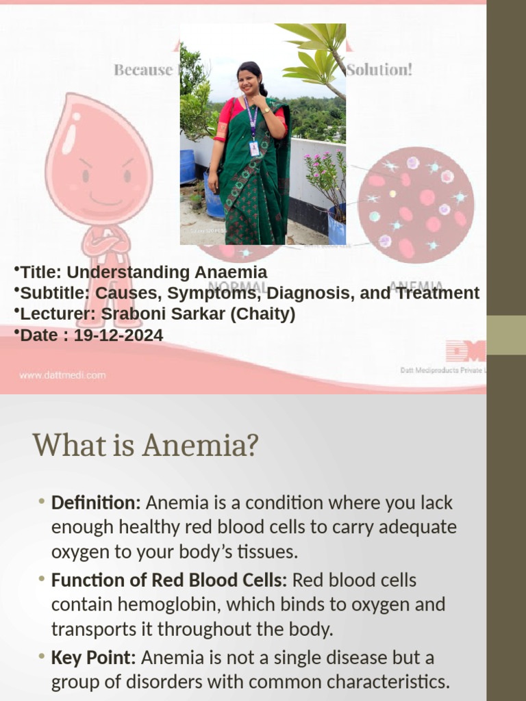 Understanding Anaemia | PDF | Anemia | Tissue (Biology)