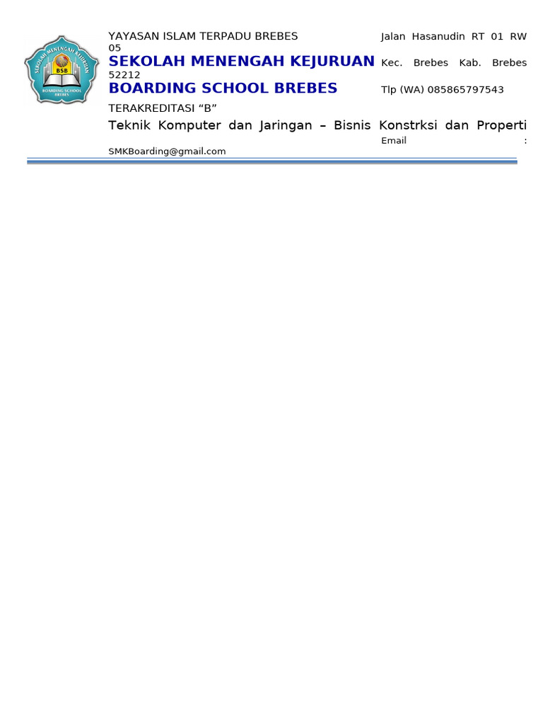 Kop SMK BSB Baru | PDF