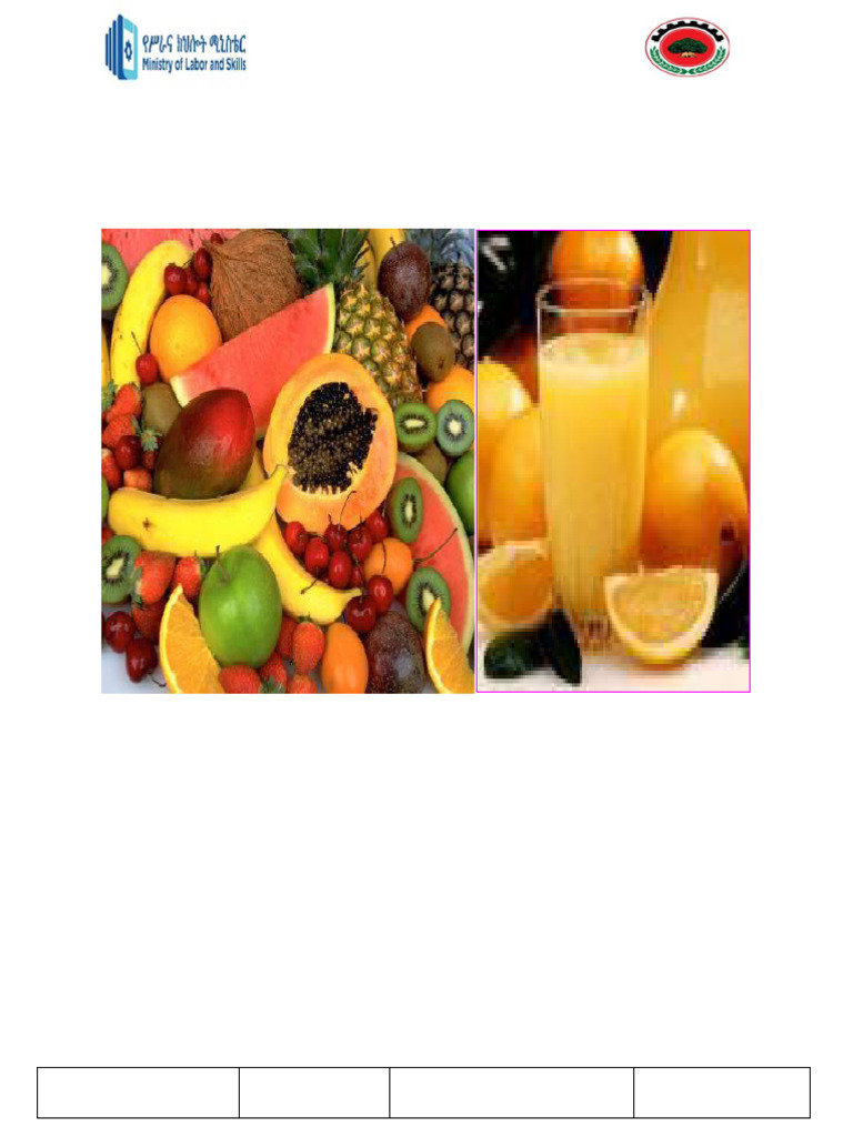 TTLM OF JUICE EXRTACTION PROCESS | PDF | Food Safety | Vegetables