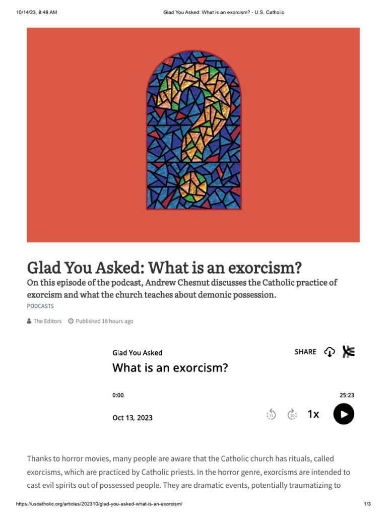 Understanding Exorcism in Catholicism | PDF | Exorcism | Catholic Church