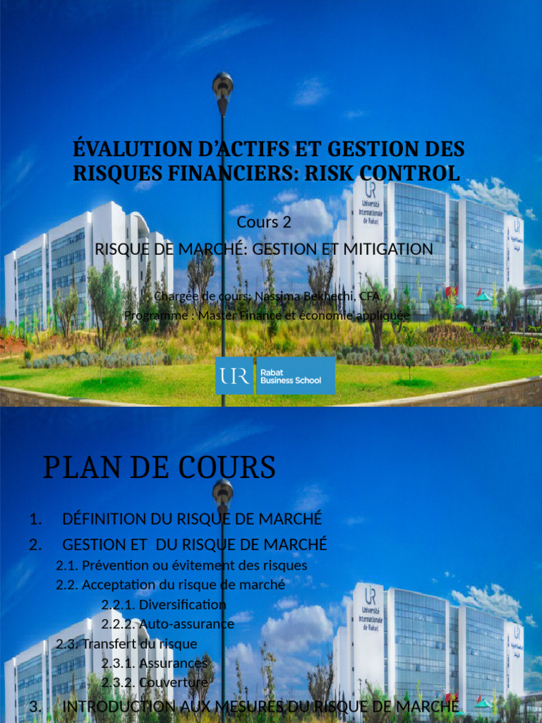 Cours2_RisqMarché | PDF | Risque | Volatilité (Finance)