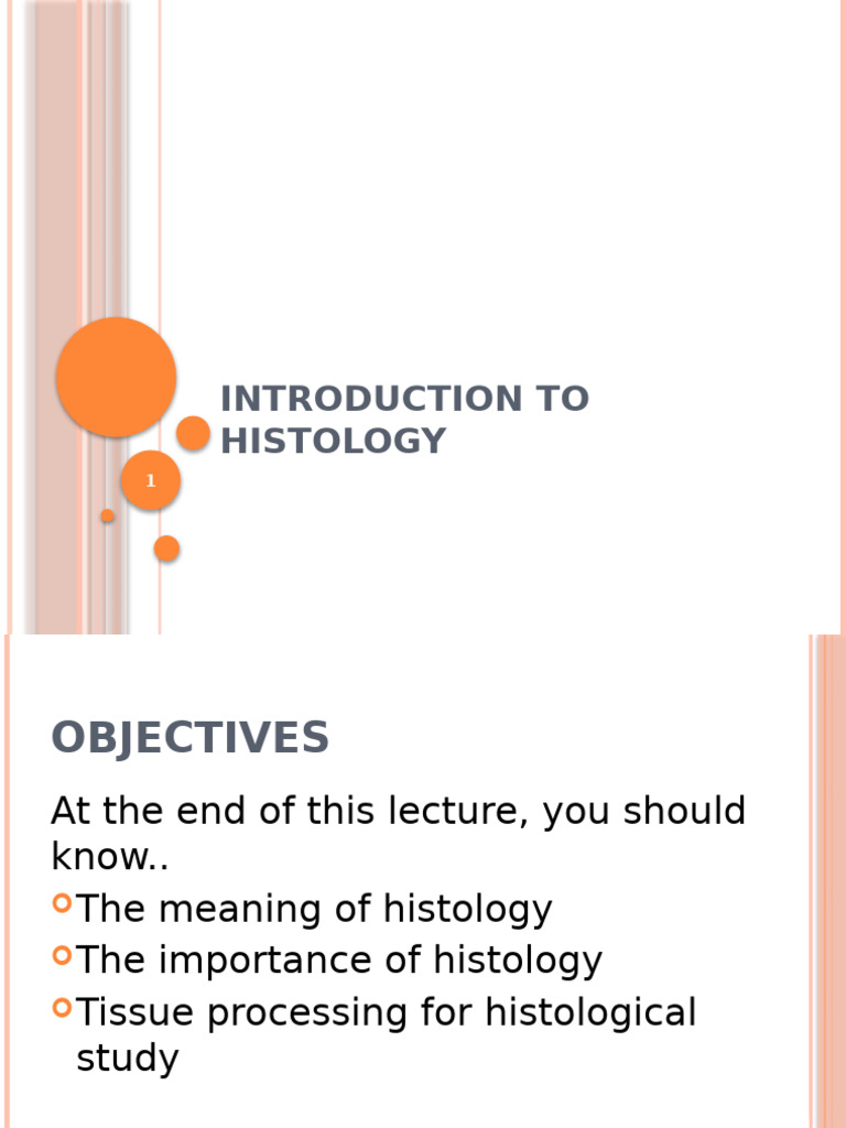 Introduction to Histology Basics | PDF | Staining | Histology