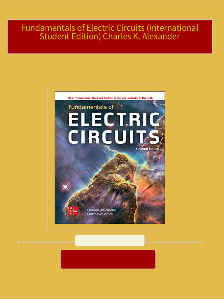 buy-ebook-fundamentals-of-electric-circuits-international-student