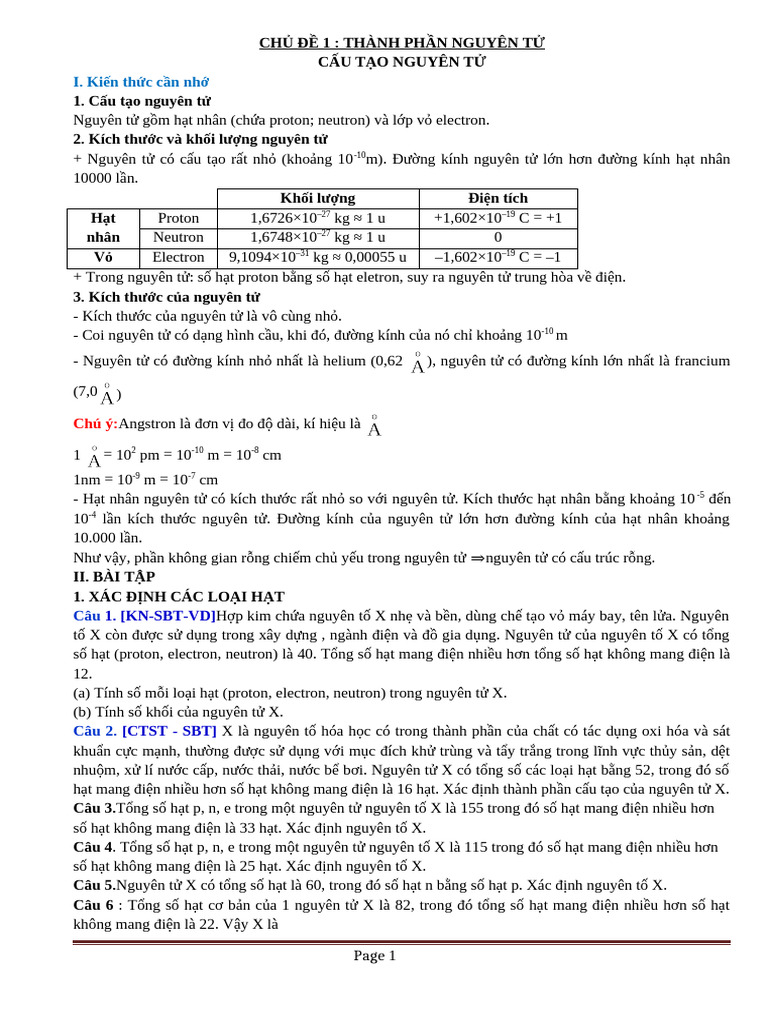 Chu de 1 Nguyen Tu | PDF