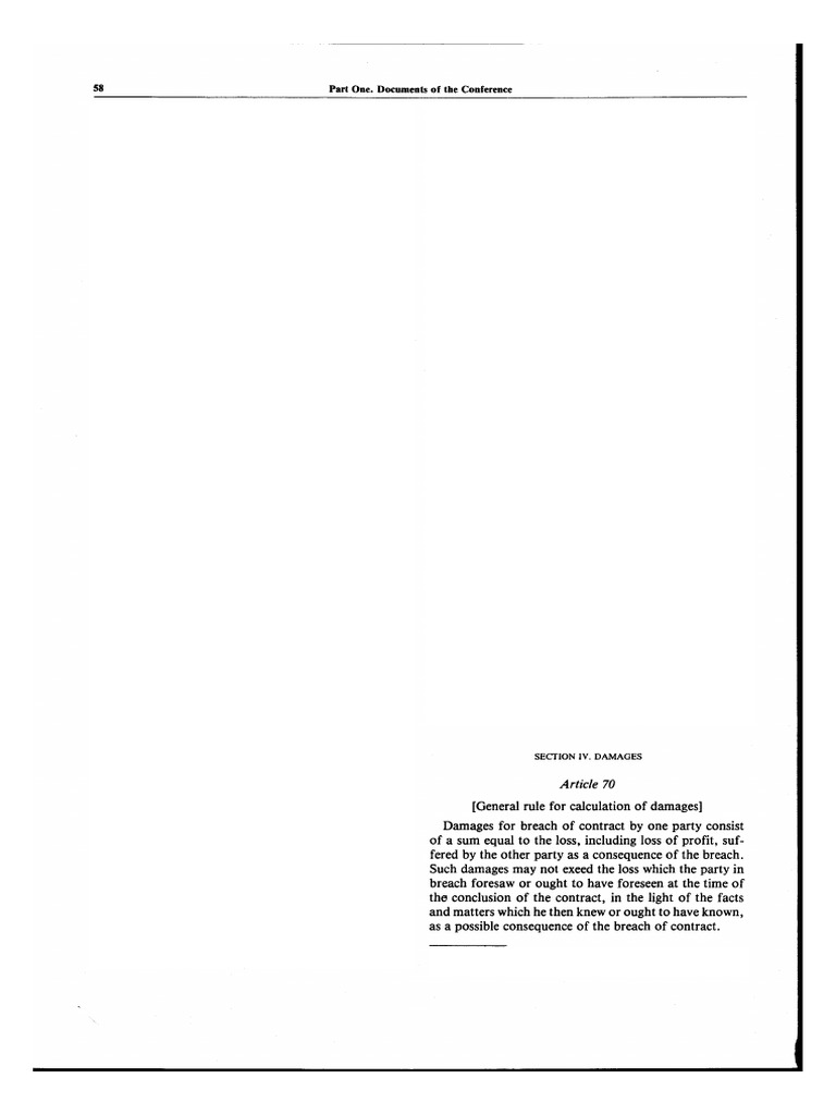 Secretariat-Commentary_Article_74_CISG | PDF | Damages | Breach Of Contract