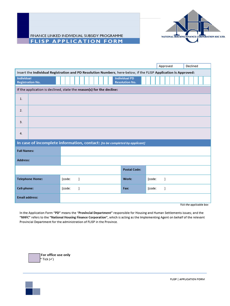 FLISP Application Form 2022 PDF | PDF | Loans