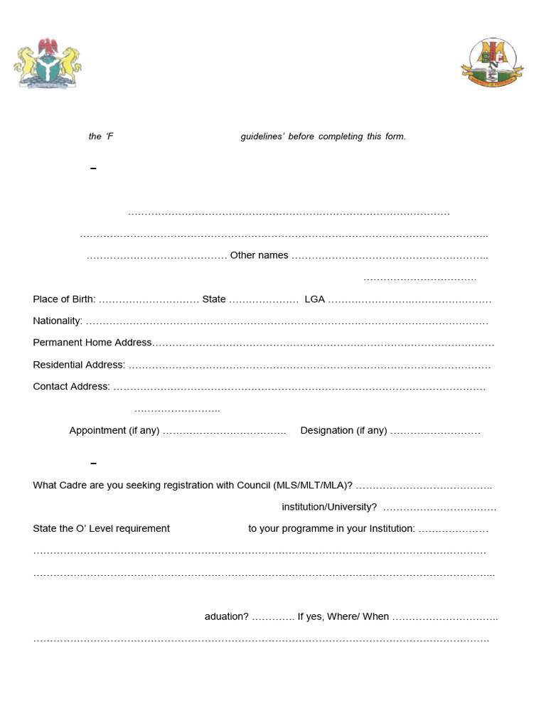 Foreign Graduates Registration Form | PDF | Educational Stages