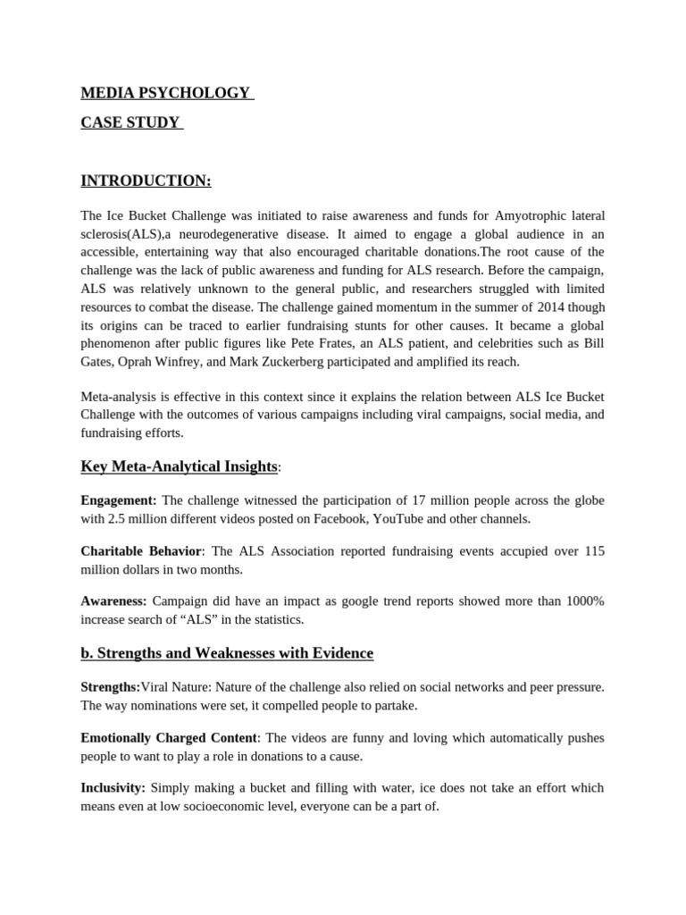 MEDIA PSYCHOLOGY Case Study | PDF | Psychology | Psychological Concepts