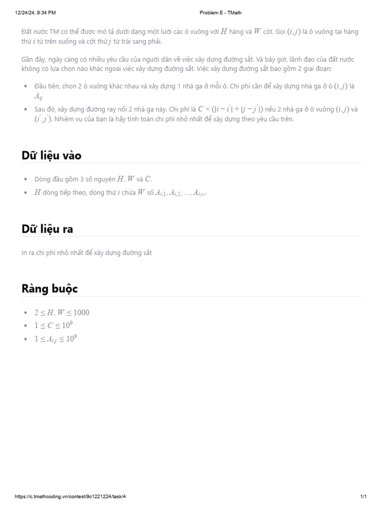 Problem E - TMath | PDF