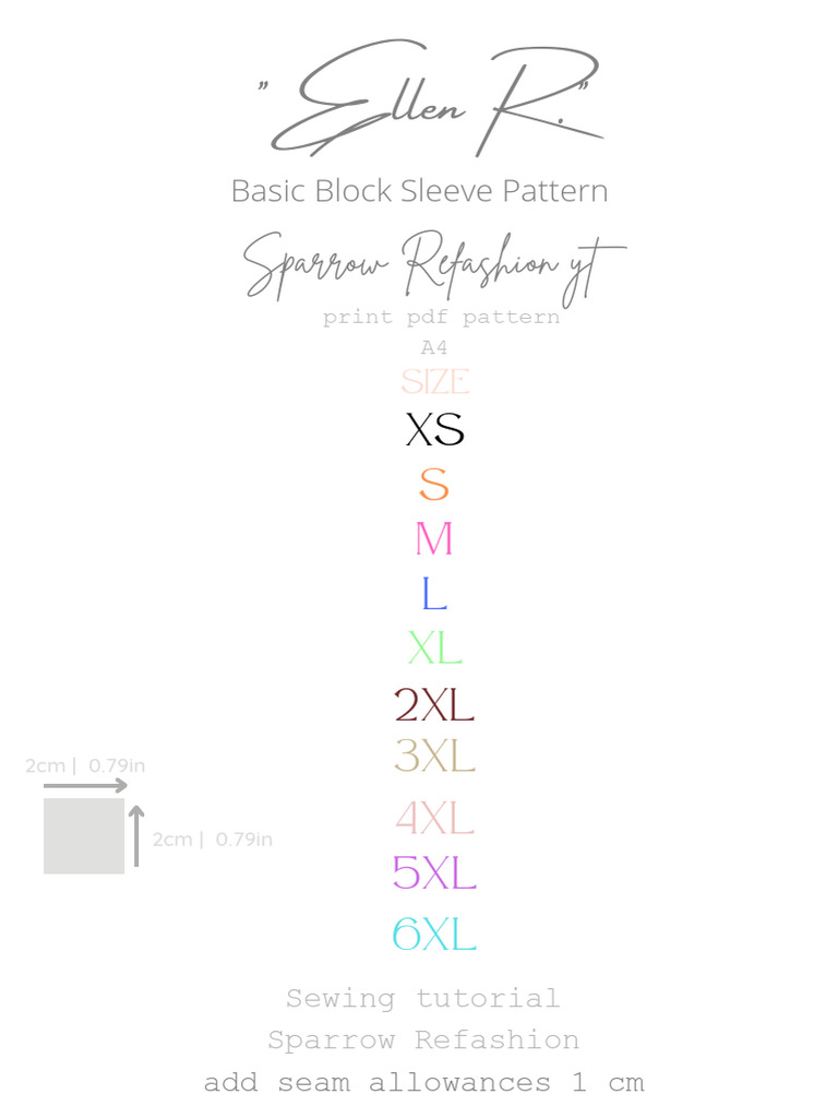 Free Sleeve Pattern Sparrow Refashion | PDF