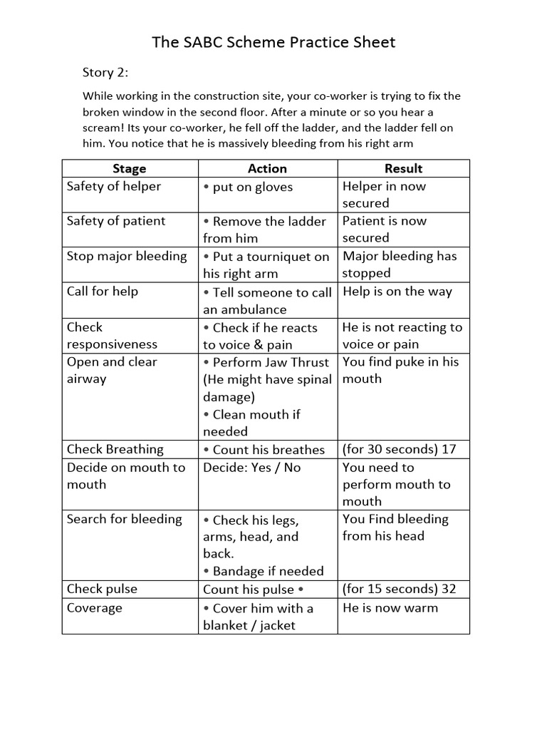 SABC+Practice+-+Story+2 | PDF