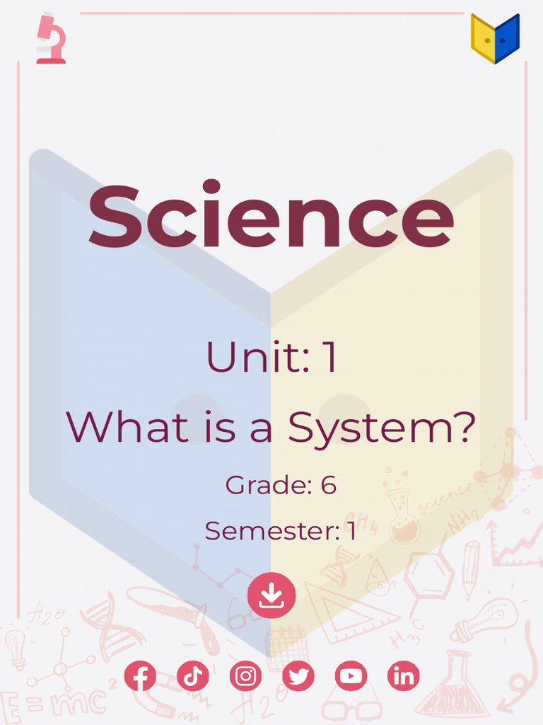 Unit 1 Th.1 What is a system -ملخص38 | PDF | Human Body | Cell (Biology)