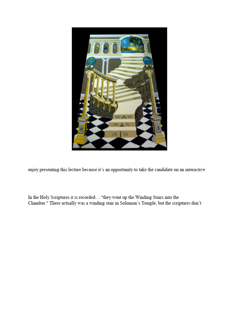 Symbolism of the Masonic Winding Stairs | PDF | Religious Belief And ...