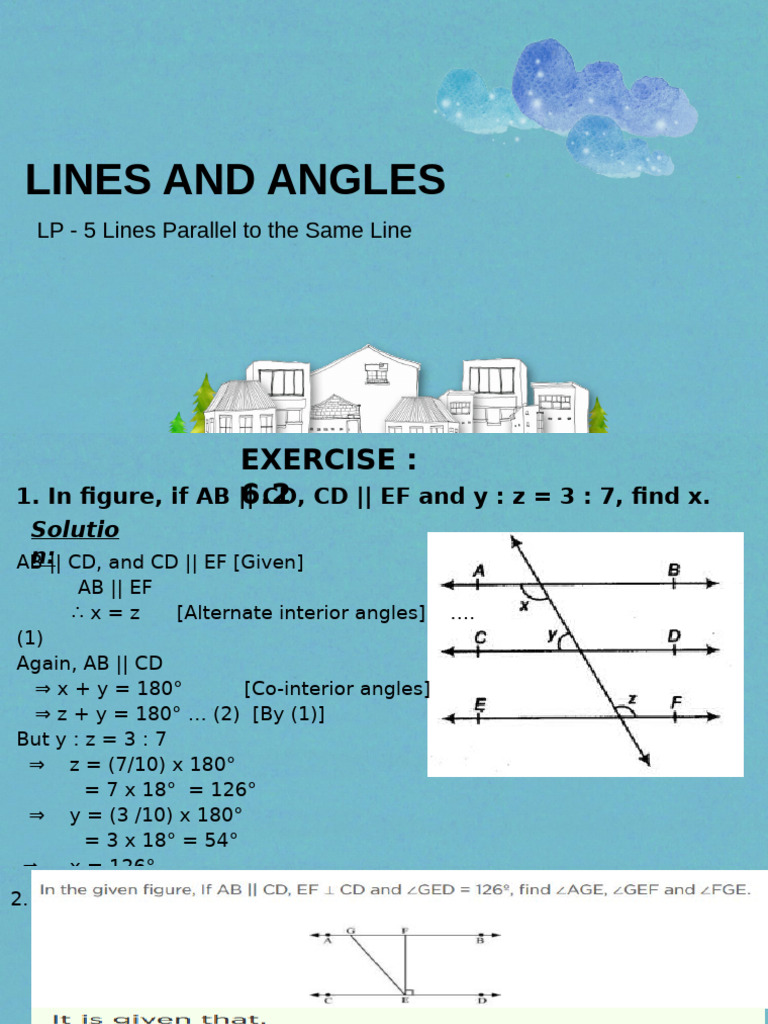 Ch-6. Lines and Angles | PDF