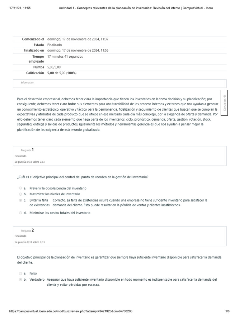 Act 1 Intento 2 | PDF | Planificación | Business
