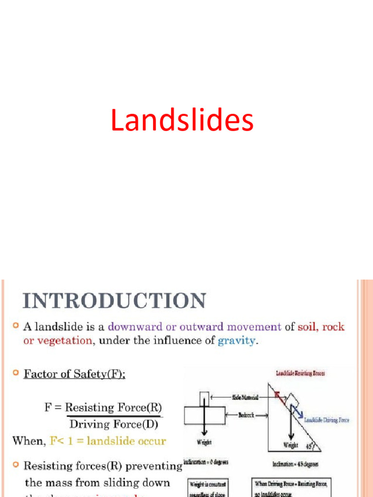 Landslides | PDF