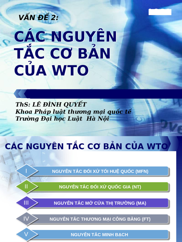 Vd2 Cac NT Cua Wto 1 | PDF