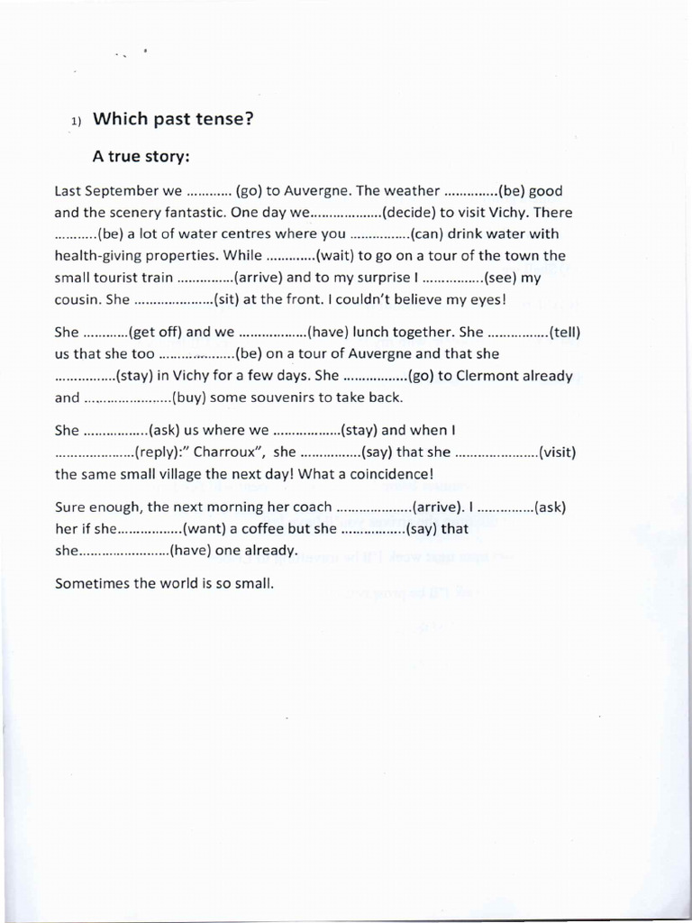Past Tense Ex True Story | PDF