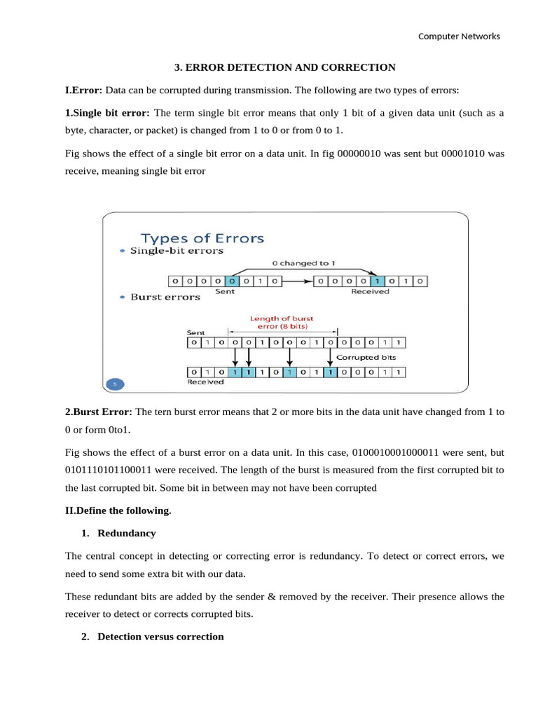 CN III Unit | PDF | Error Detection And Correction | Code